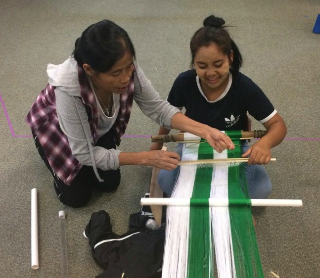 KOM Youth Learn Weaving and Dance - Karen Organization of Minnesota